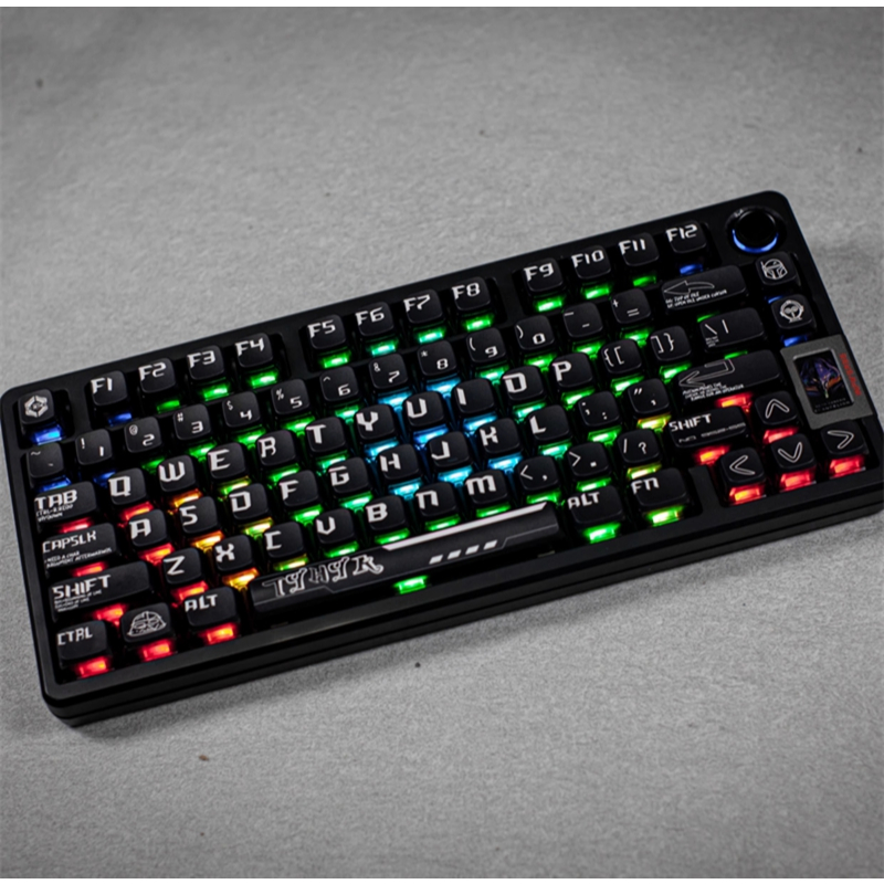 【Keycap Only】Black Samurai Theme Keycap 122 Keys Four Side Black ...