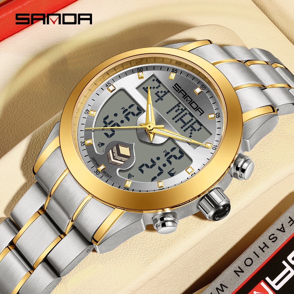 SANDA 2024 Men's Quartz Watch Fashionable and Elegant Arabic Tidal ...