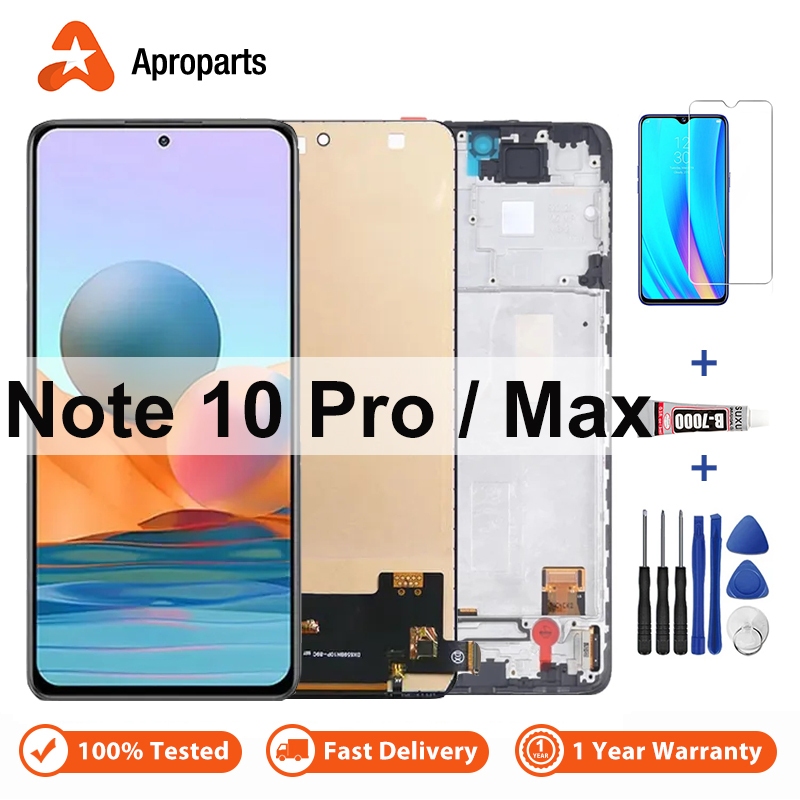 6.67" LCD For Xiaomi Redmi Note 10 Pro M2101K6G 10Pro Max M2101K6I ...
