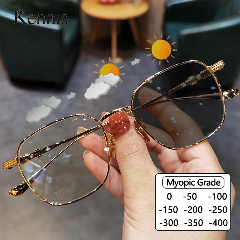 Eyeglasses With Graded Lens Myopia Photochromic For Women Men ...
