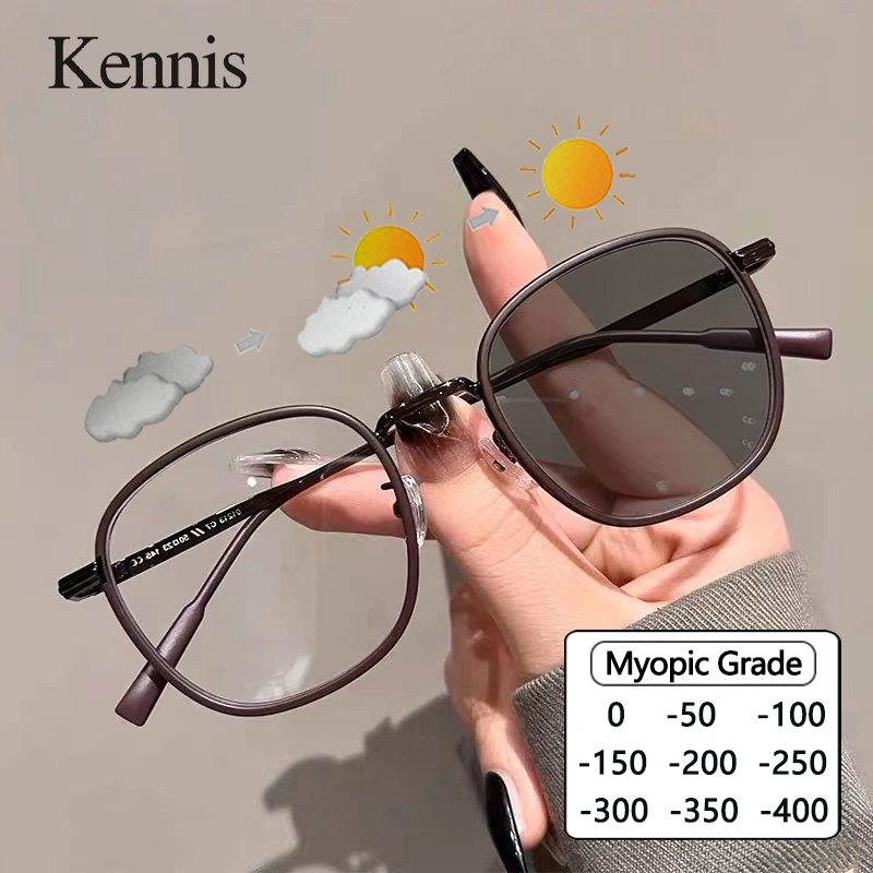 Eyeglasses With Graded Lens Myopia Photochromic For Women Men ...