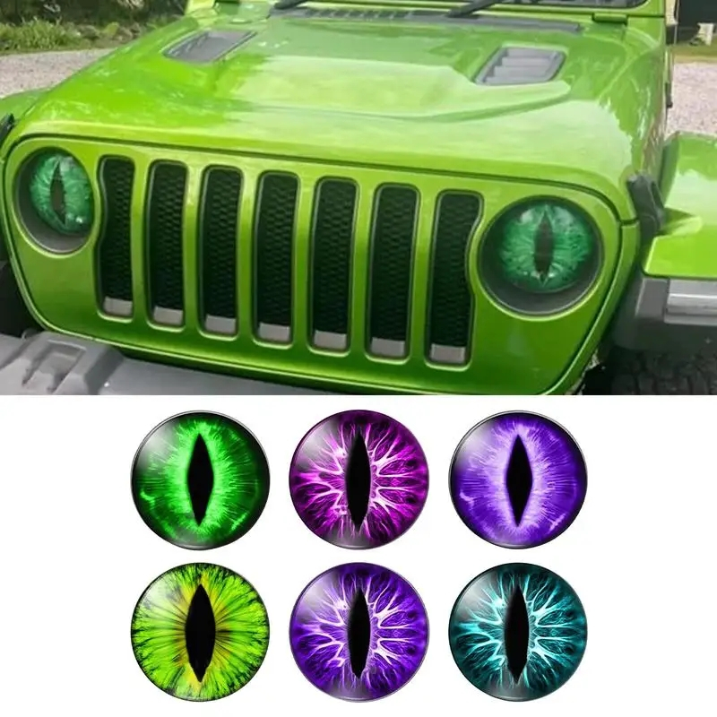 Beast Eyes Headlight Decals Animal Eye Car Headlight Sticker 3D Stereo ...