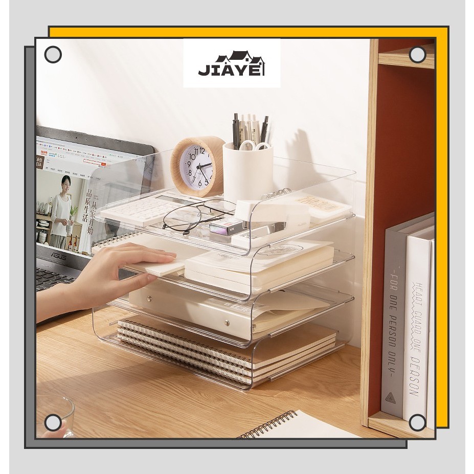 JiaYe--Desktop storage box stationery miscellaneous storage box a4 ...