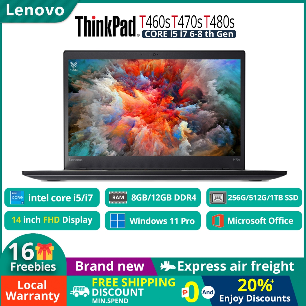 Lenovo ThinkPad T Series | T460s T470s T480s | 14" FHD Laptop | Intel ...