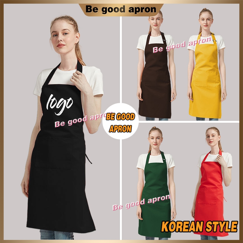 Waterproof apron printed logo kitchen apron chef restaurant waiter work ...