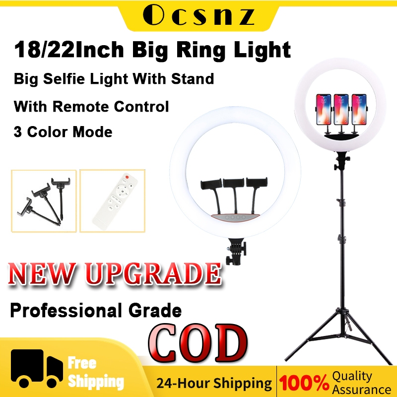 Ocsnz 45/56cm Big Ring Light With 2.1m Tripod For Live Stream LED Ring ...