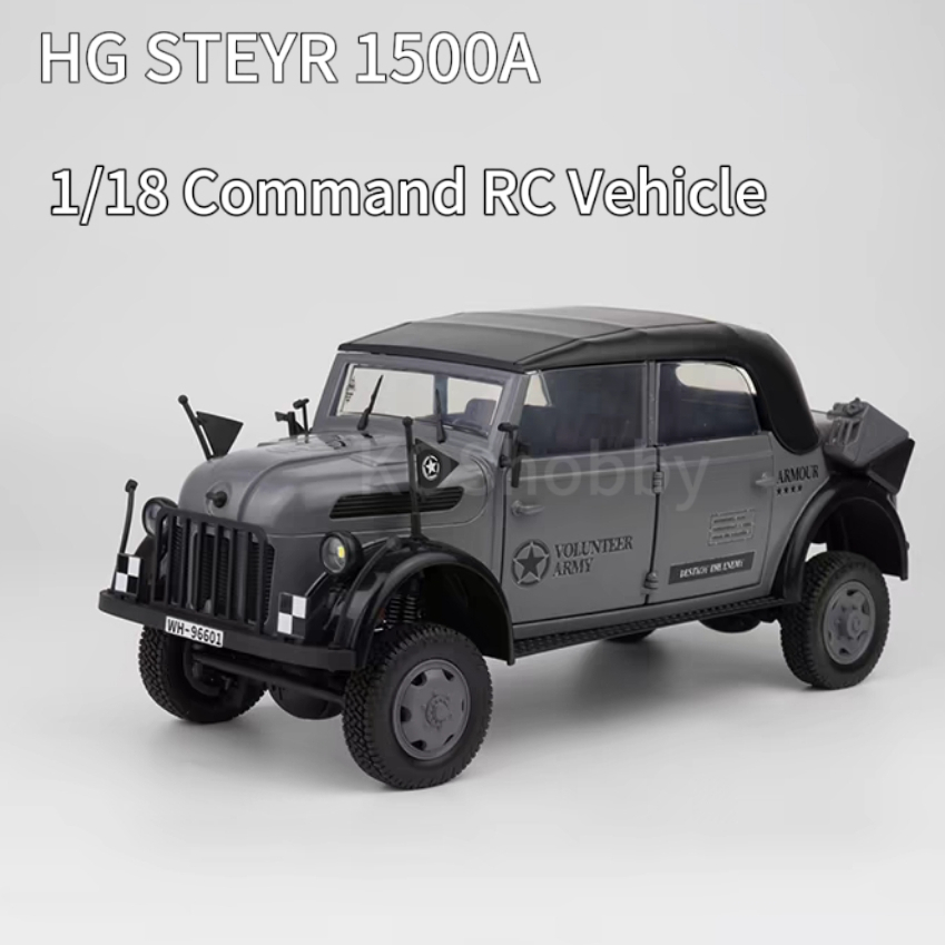HG HG4-51 TRASPED 1/18 2.4G 4WD RC Car STEYR 1500A Command Vehicle LED ...