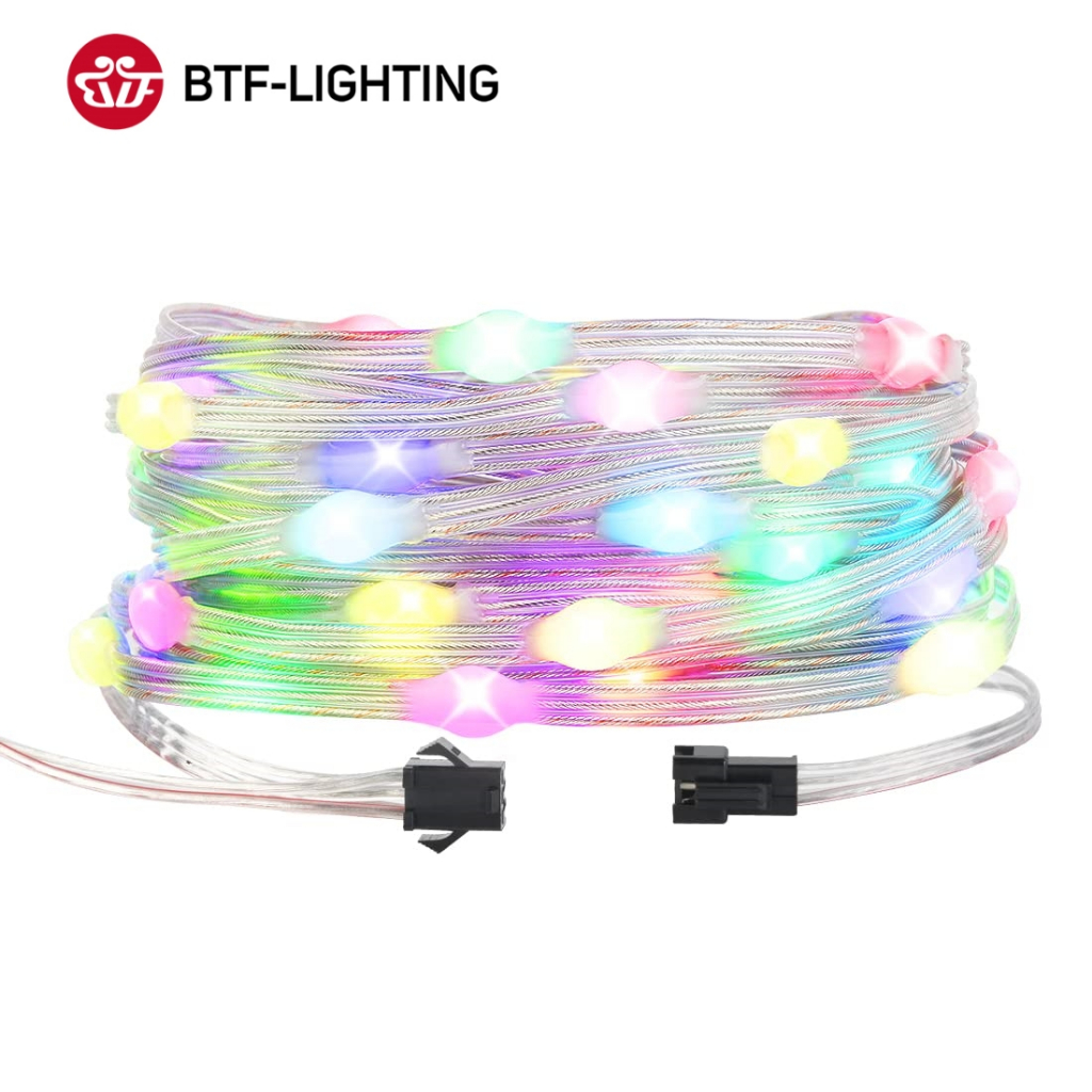 BTF-LIGHTING WS2812B RGB IC LED String Lights Individually Addressable ...