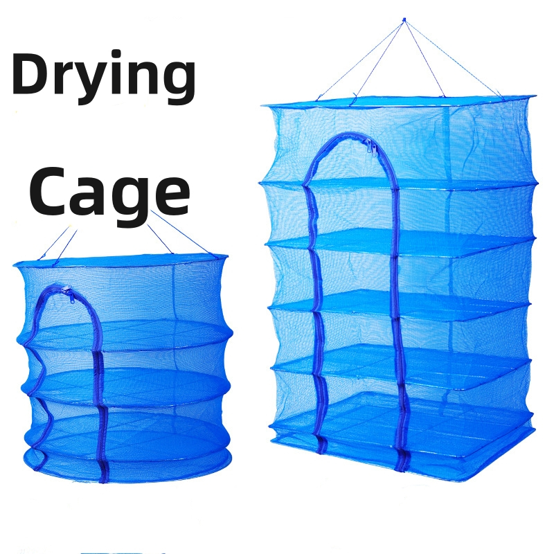 Foldable Drying Net Fish Net Drying Rack Hanging Vegetable Fish Dishes ...