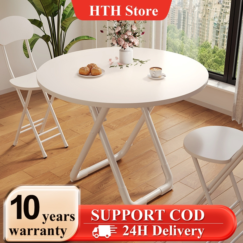 Nordic Round Table 60/70CM Foldable Portable Coffee Table Negotiation ...