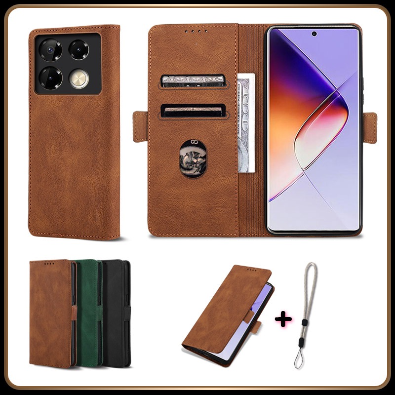 Wallet Casing For Infinix Note 40 Pro 4G/X6850 Flip Leather Case ...