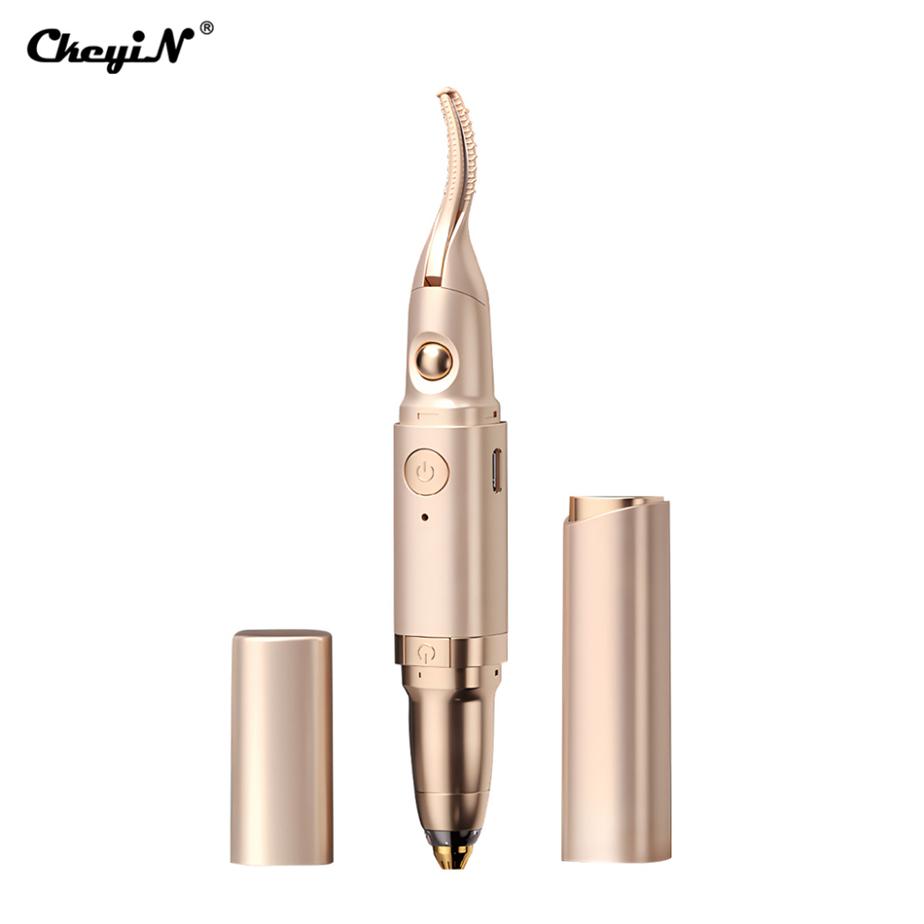 CkeyiN Double Sided Electric Eyelash Curle Curler and Trimmer Heated ...