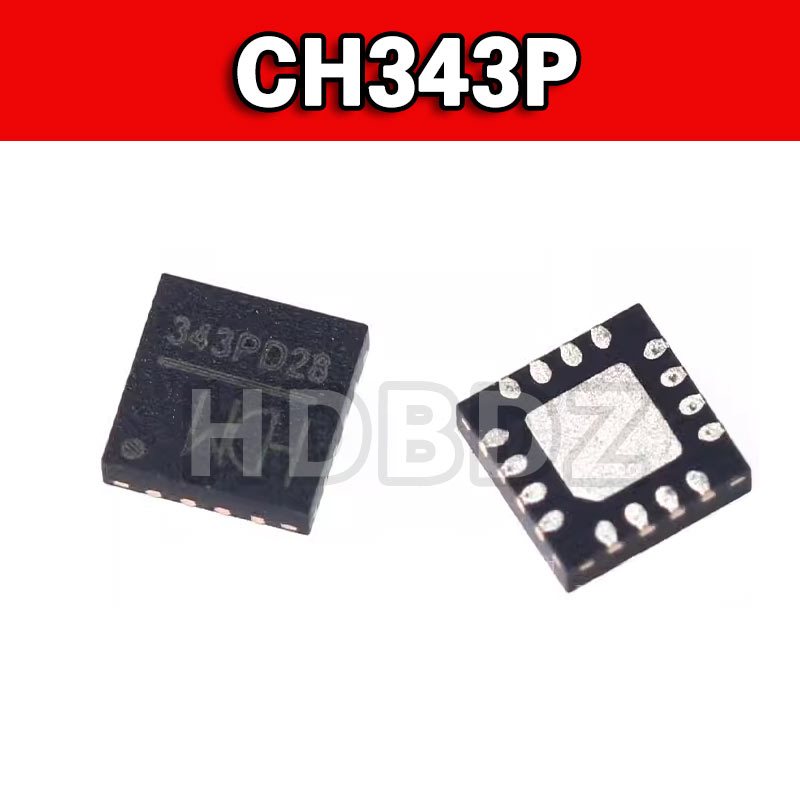 Ch343p WCH 343P QFN16 USB to High Speed Serial Port Chip IC SMD ...