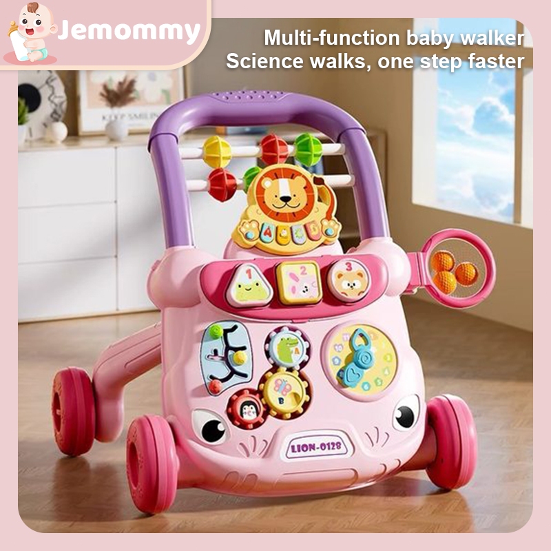 Baby push Walker Musical Multifunctional Toddler Trolley Sit-to-Stand ...