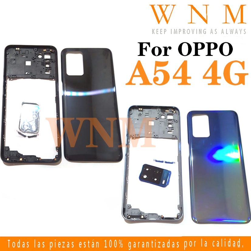 For OPPO A54 4G 2020 Front Frame Bezel Back Battery Cover + Middle ...