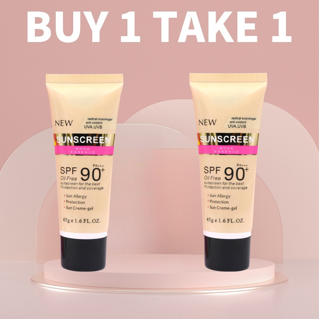 【BUY 1 TAKE 1】SPF 90+ PA+++ Sunscreen Whitening Sunblock Suncream ...