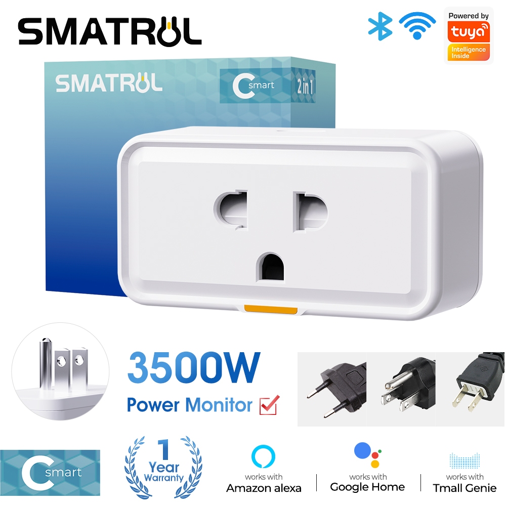 SMATRUL Tuya Wireless WIFI Smart Plug 16A Mini Socket Smart Home ...