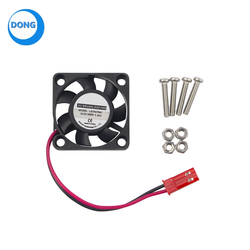 Fan Micro Cooling 5V 0.2A 30x30x7mm With Screws Support 4B 3B 3007 ...