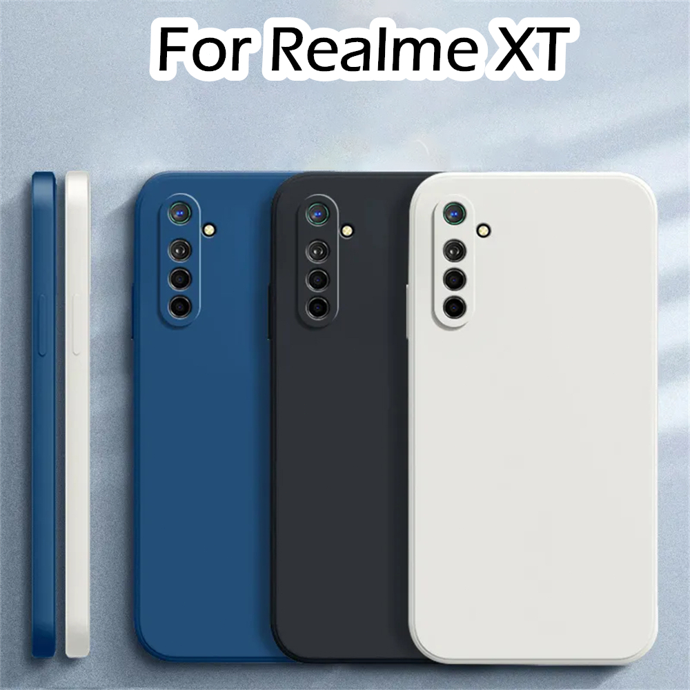 Silicone Full Cover Case for Realme XT Classic Anti-fingerprint Color ...