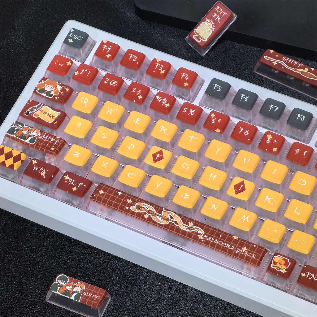 Harry Potter Theme Pudding Translucent Keycaps 116 Keys ASA Profile ...