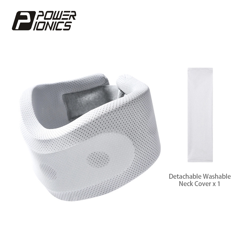 POWER IONICS Light Weight Neck Support Brace Migraine Cervical Collar ...