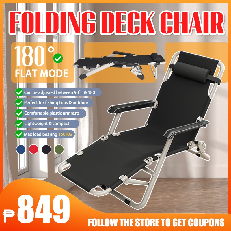 178CM Portable 2in1 Folding Chair Folding Bed Recliner Sleeping Loung ...