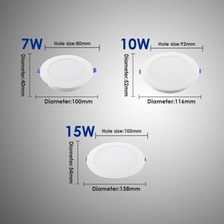 WELLMAX Tricolor Downlight Adopt Samsung LED Chip Recessed Ceiling Light 7W-15W | Shopee Philippines