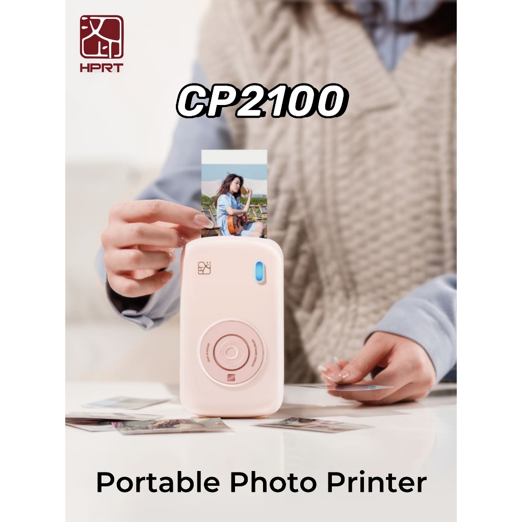 HPRT CP2100 Mini Photo Printer Portable Mini Color HD, Bluetooth ...