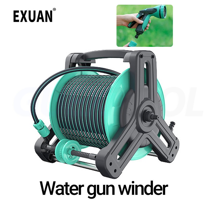 20M Flexible Hose Storage Rack Coiling Device Watering And Washing ...