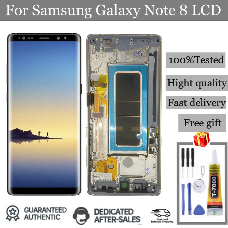 OLED For Note8 N950F N950U N950W N950FD LCD Display Touch Screen Digitizer Assembly Replacement ...