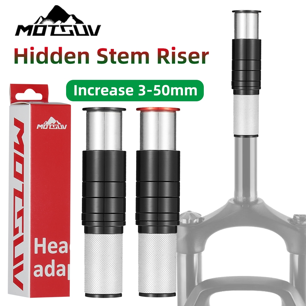 MOTSUV Bicycle Handlebar Stem Extender for Glossy Carbon Fiber Alloy ...