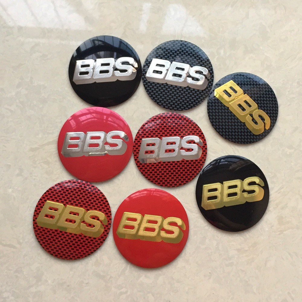 4pcs 56mm/65mm BBS Logo Car Wheel Center Hub Cap Emblem Badge Stickers ...