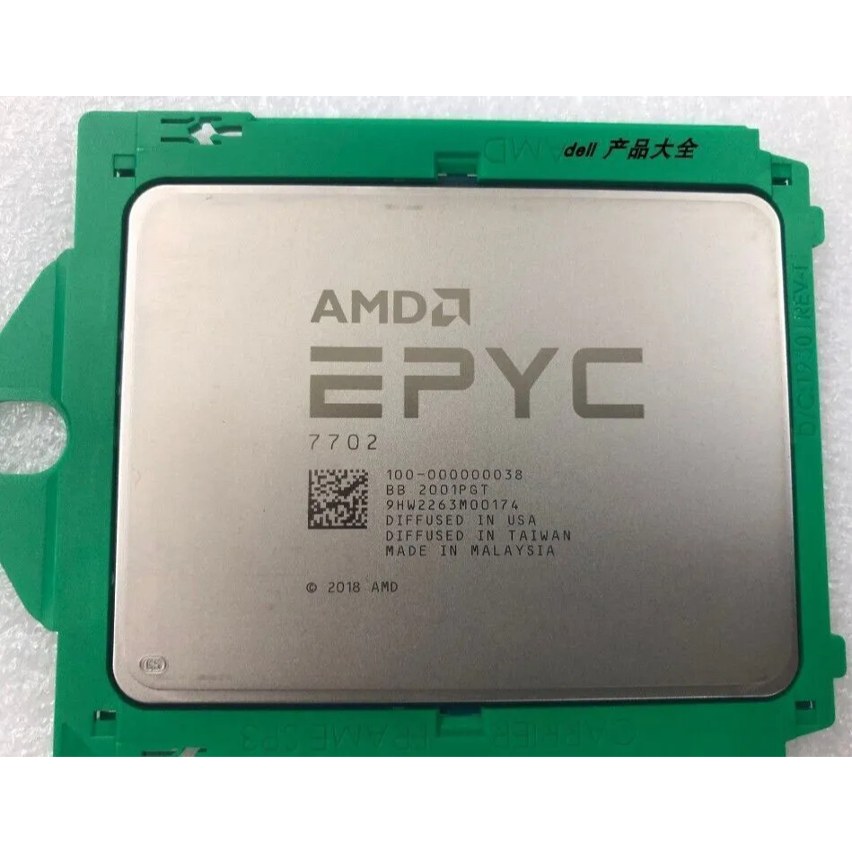AMD EPYC 7702 2.0-3.35 GHz 64 CORE 256MB 128 threads 7nm 200W Zen 2 ROME CPU | Shopee Philippines