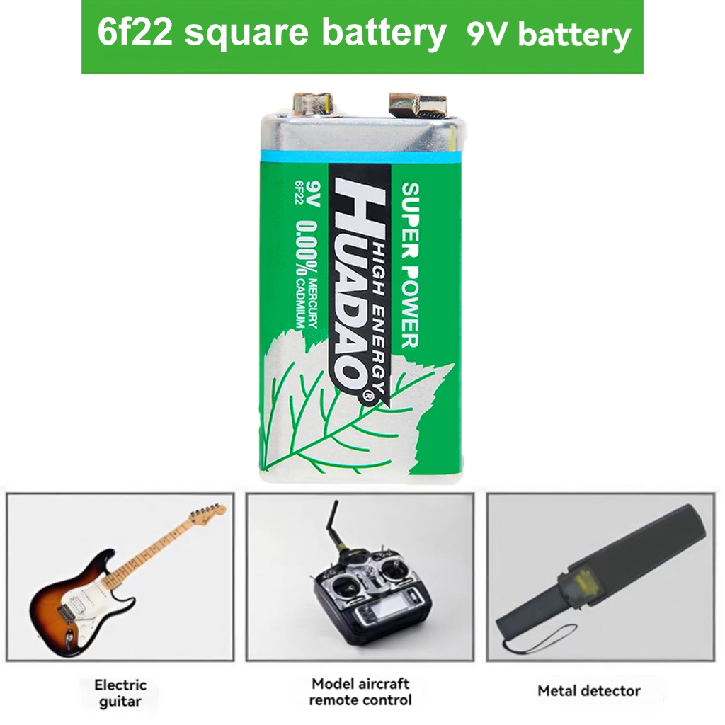 High Quality 9 Volt Battery 6f22 Square Battery 9v Carbon Dry Cell For ...