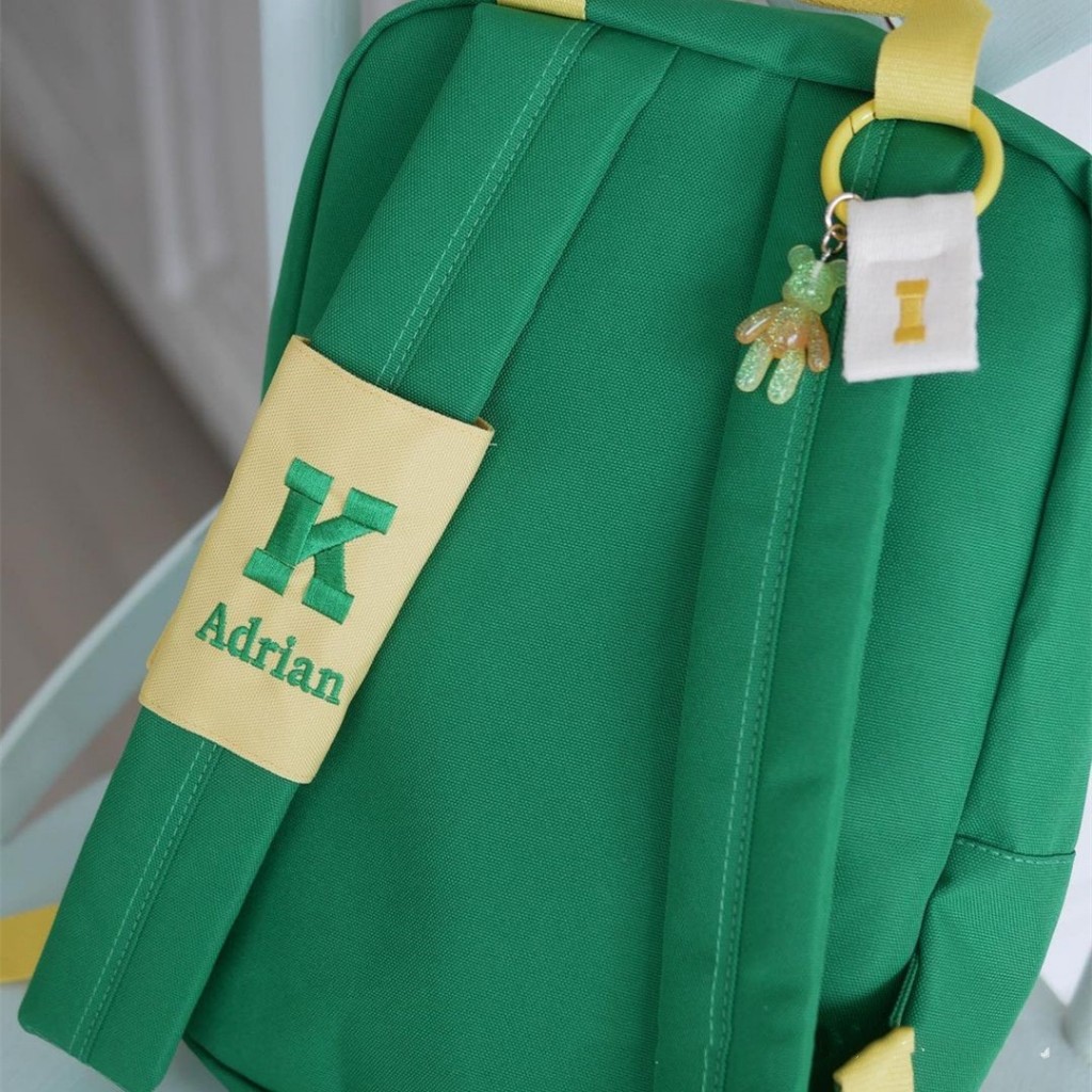 Schoolbag Name Tag ins Children's Schoolbag Strap Embroidered Name ...