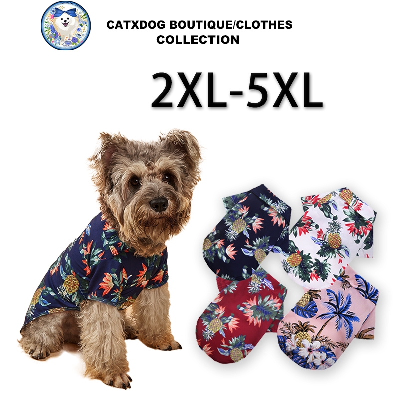【Yuanzhs Pet】Hawaiian Pet Clothes Pineapple and coconut tree pattern ...