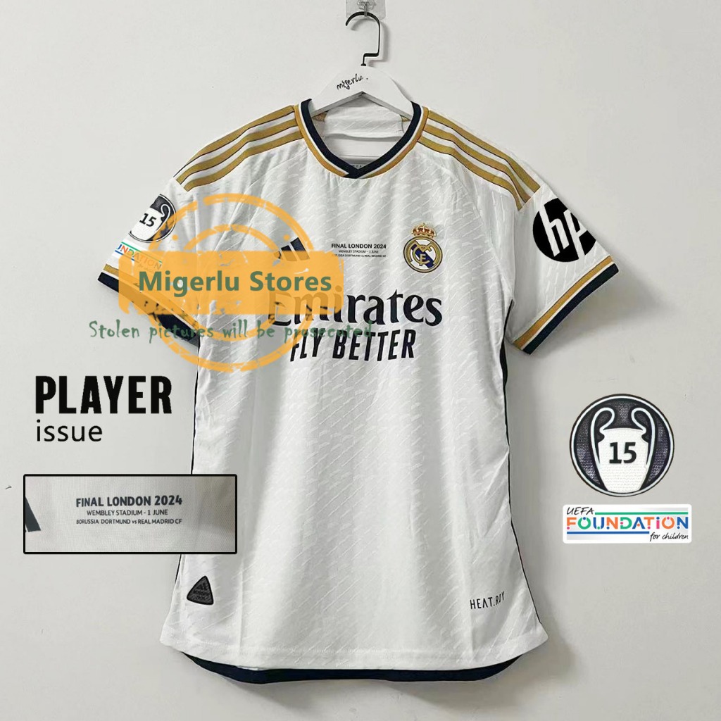 Player issue 23/24 15th UCL Champion edition S-2XL | Shopee Philippines