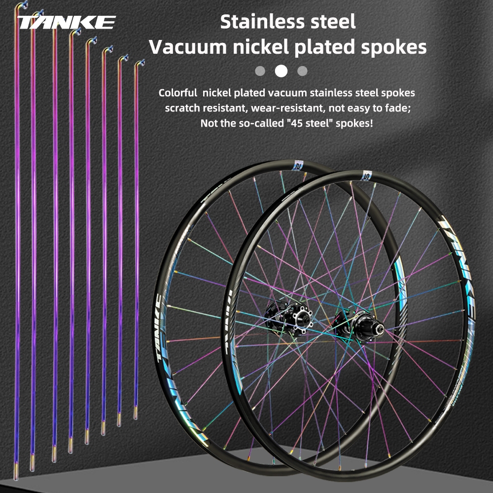 TANKE Bicycle Spokes Wire With Nipples For 26/27.5/29 Inch Wheel MTB ...