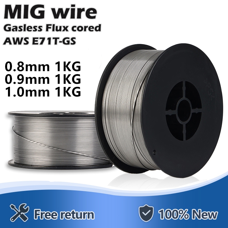 Gasless Flux Cored 1kg 0.8mmMM/0.9mm/1.0mm Wire Gasless Steel Flux Cored Wires E71T-GS High ...
