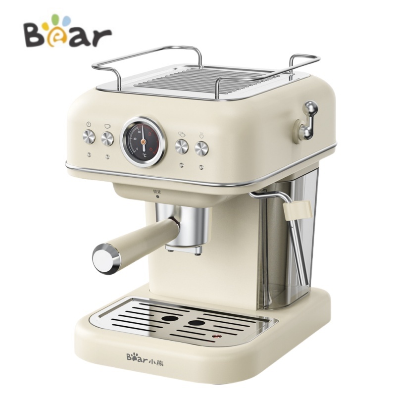 Bear Espresso Coffee Maker Machine with Milk Frother Wand Steamer Semi ...