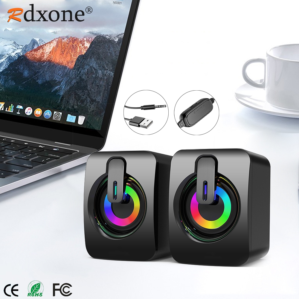 USB Wired Computer Speakers Deep Bass Sound Box Speaker For PC Laptop ...