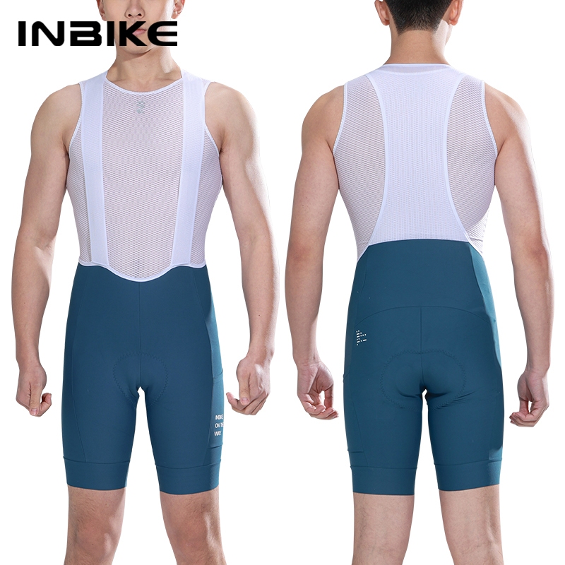 INBIKE Summer Cycling Bib Shorts 3D Padded Men's MTB Bike Shorts Pants Man Road Cycling Pants ...