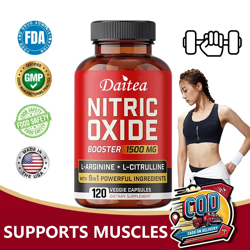 Daitea Nitric Oxide Supplement - Supports Energy Production, Vitality ...