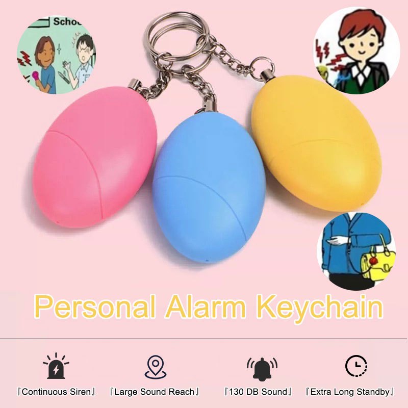 Anti-Attack Security Loud Alarm Emergency Alert Mini Loud Keychain ...