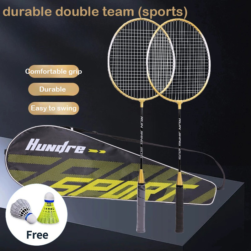 2 Piece Badminton Racket Set Professional Training Durable Recreational ...