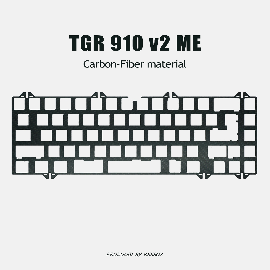 TGR 910 v2 ME PCB Mount Mechanical Keyboard Custom Plate PC PP ALU ...