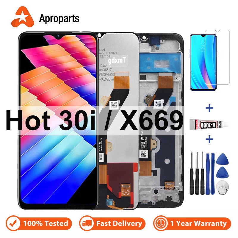 LCD For Infinix Hot 30i X669 X669C X669D Display Touch Screen Digitizer ...