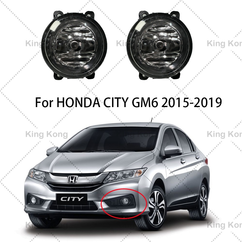 Car bumper fog lamp lights with blub For HONDA CITY GM6 2015 2016 2017 ...