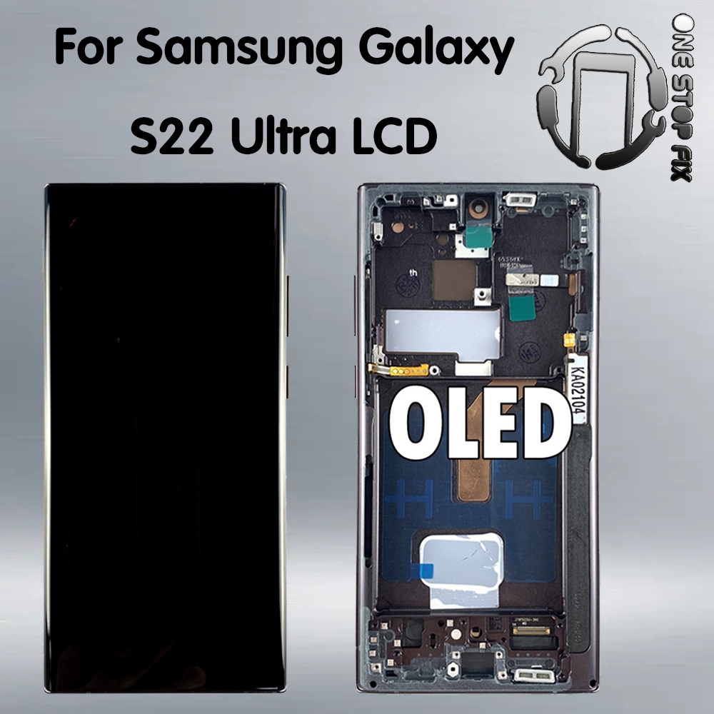 OLED Small Size Display For Samsung S22 Ultra Display S908 S908B Touch ...