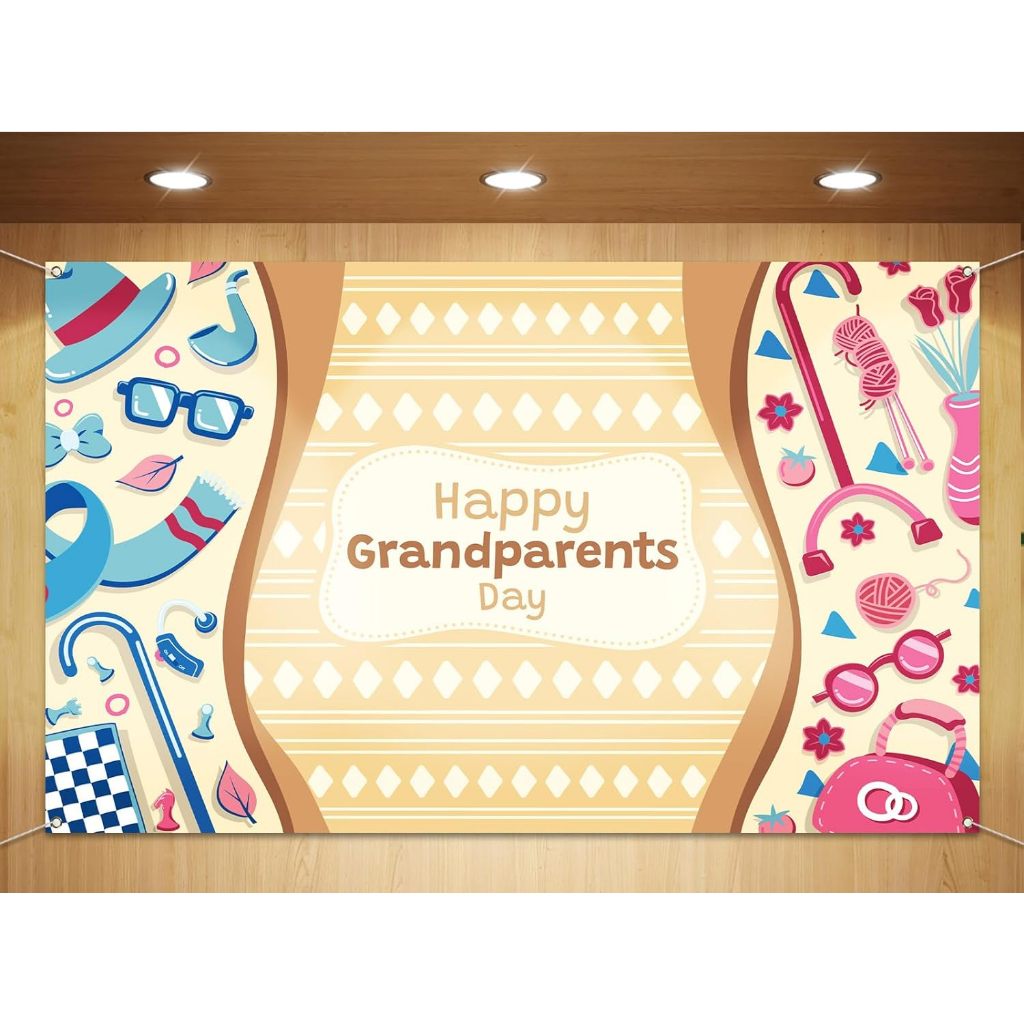 Happy Grandparents Day Photo Booth Backdrop Best Grandparents Ever ...